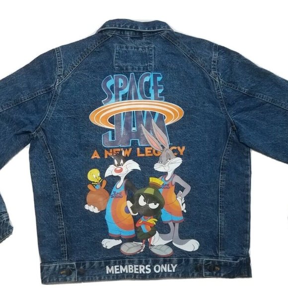 Members Only | Jackets & Coats | Members Only Space Jam Denim Jacket ...